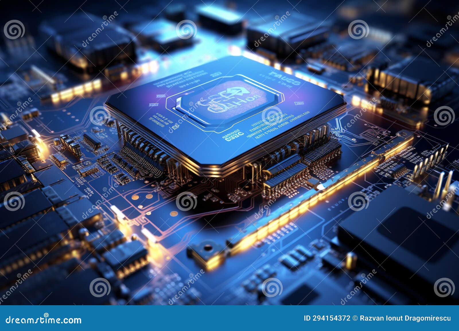 The Essence of a Highly Advanced Processor Chip, a Testament To the ...