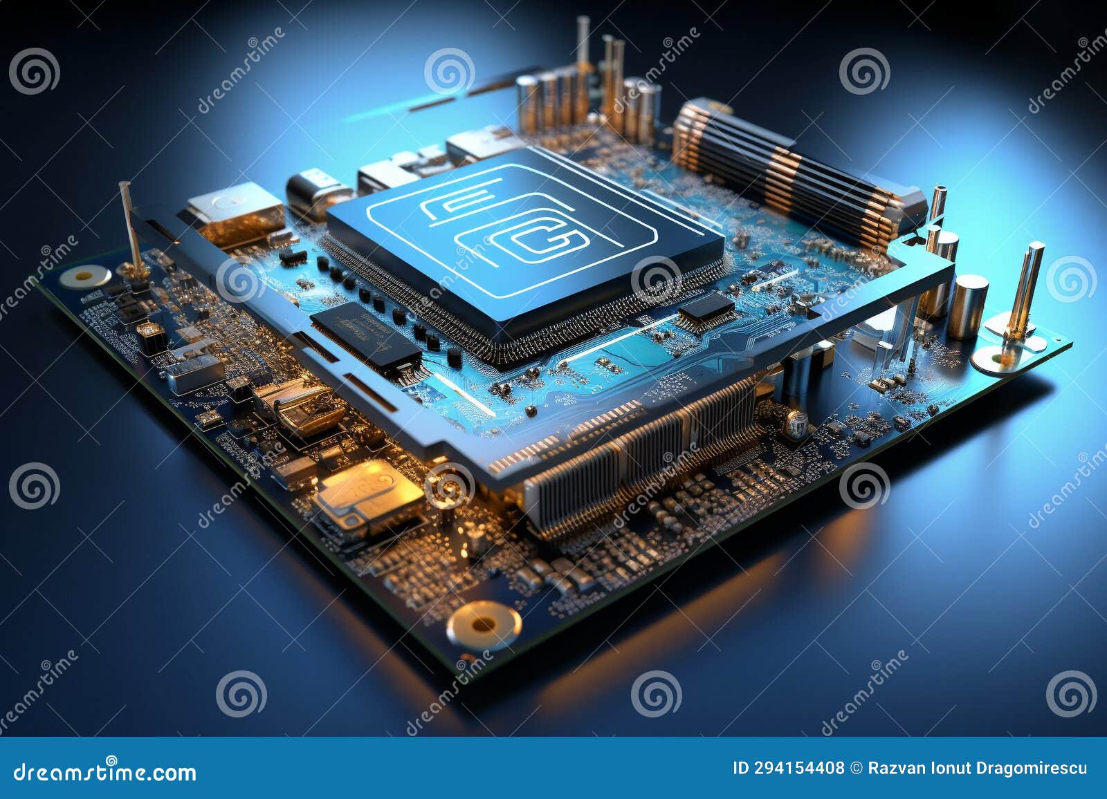 The Essence of a Highly Advanced Processor Chip, a Testament To the ...