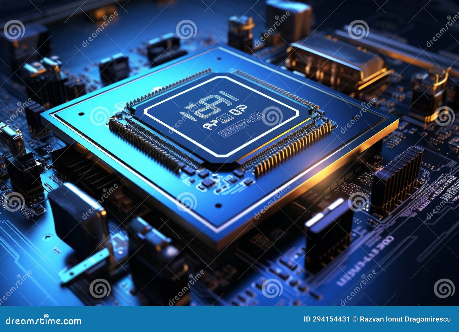 The Essence of a Highly Advanced Processor Chip, a Testament To the ...