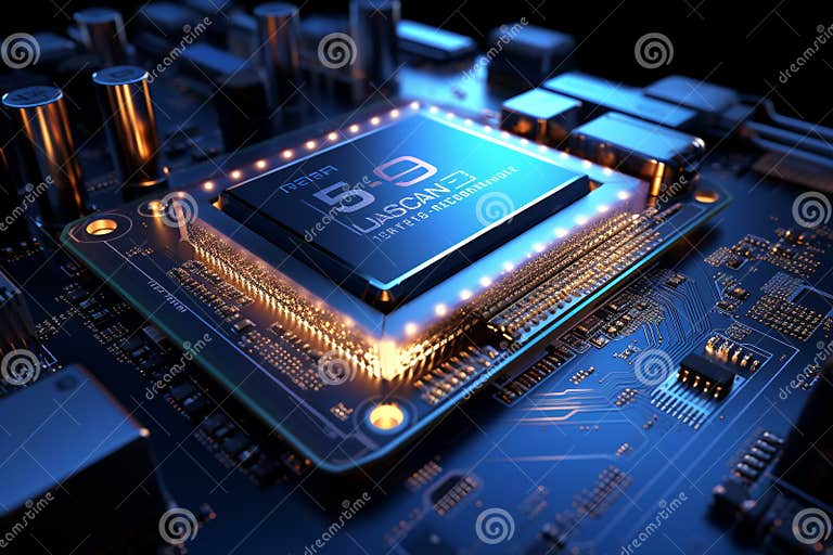 The Essence of a Highly Advanced Processor Chip, a Testament To the ...