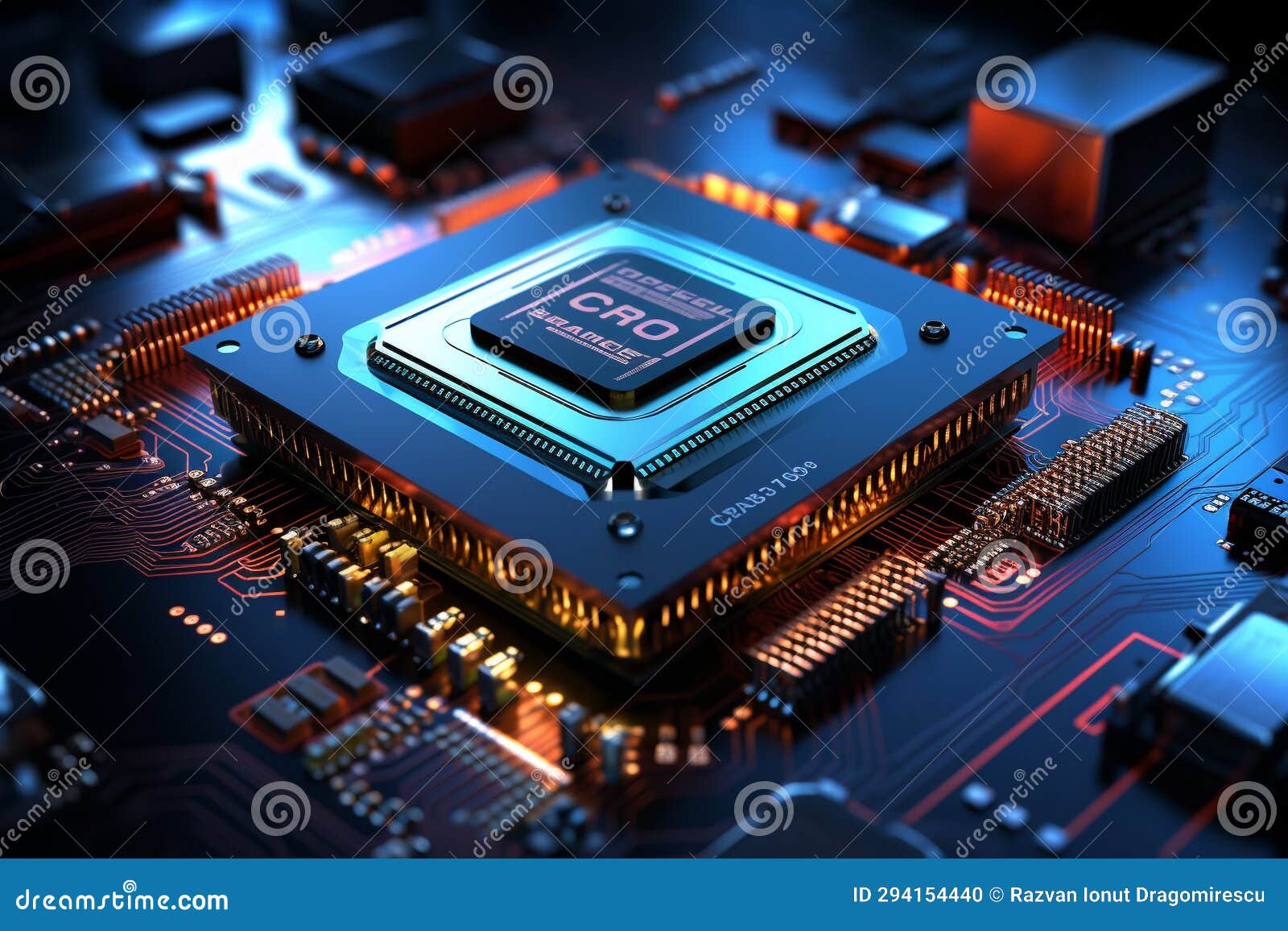 The Essence of a Highly Advanced Processor Chip, a Testament To the ...