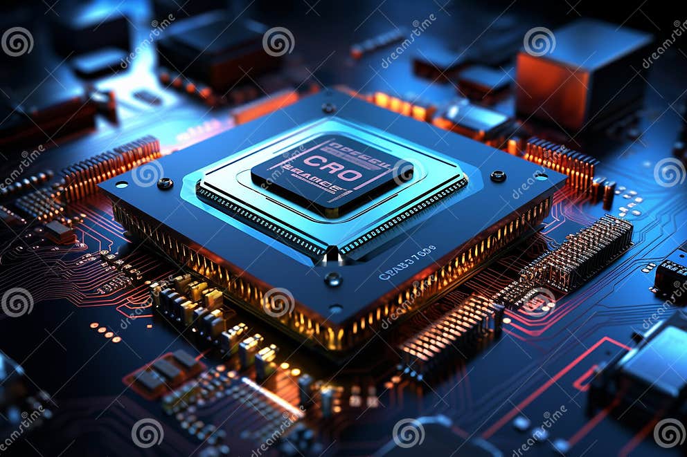 The Essence of a Highly Advanced Processor Chip, a Testament To the ...