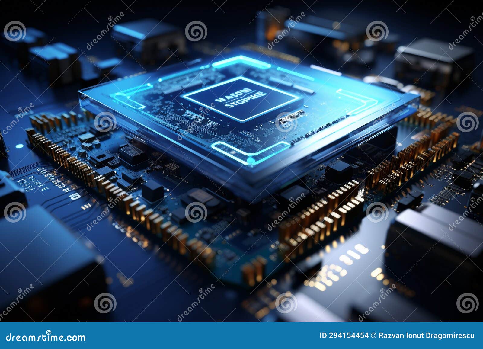 The Essence of a Highly Advanced Processor Chip, a Testament To the ...