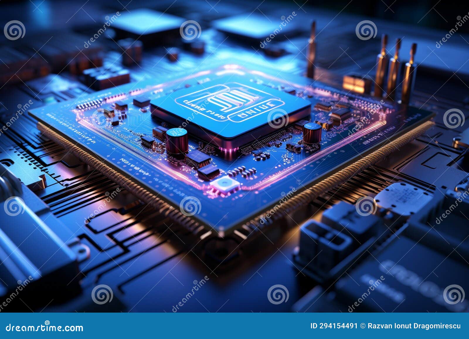 The Essence of a Highly Advanced Processor Chip, a Testament To the ...