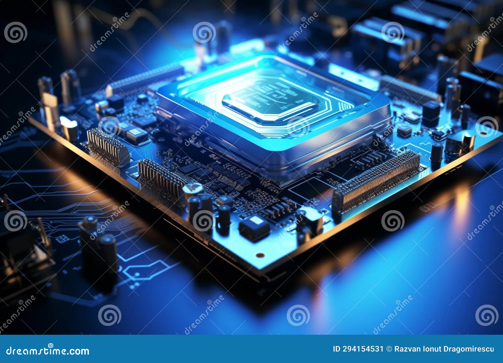 The Essence of a Highly Advanced Processor Chip, a Testament To the ...