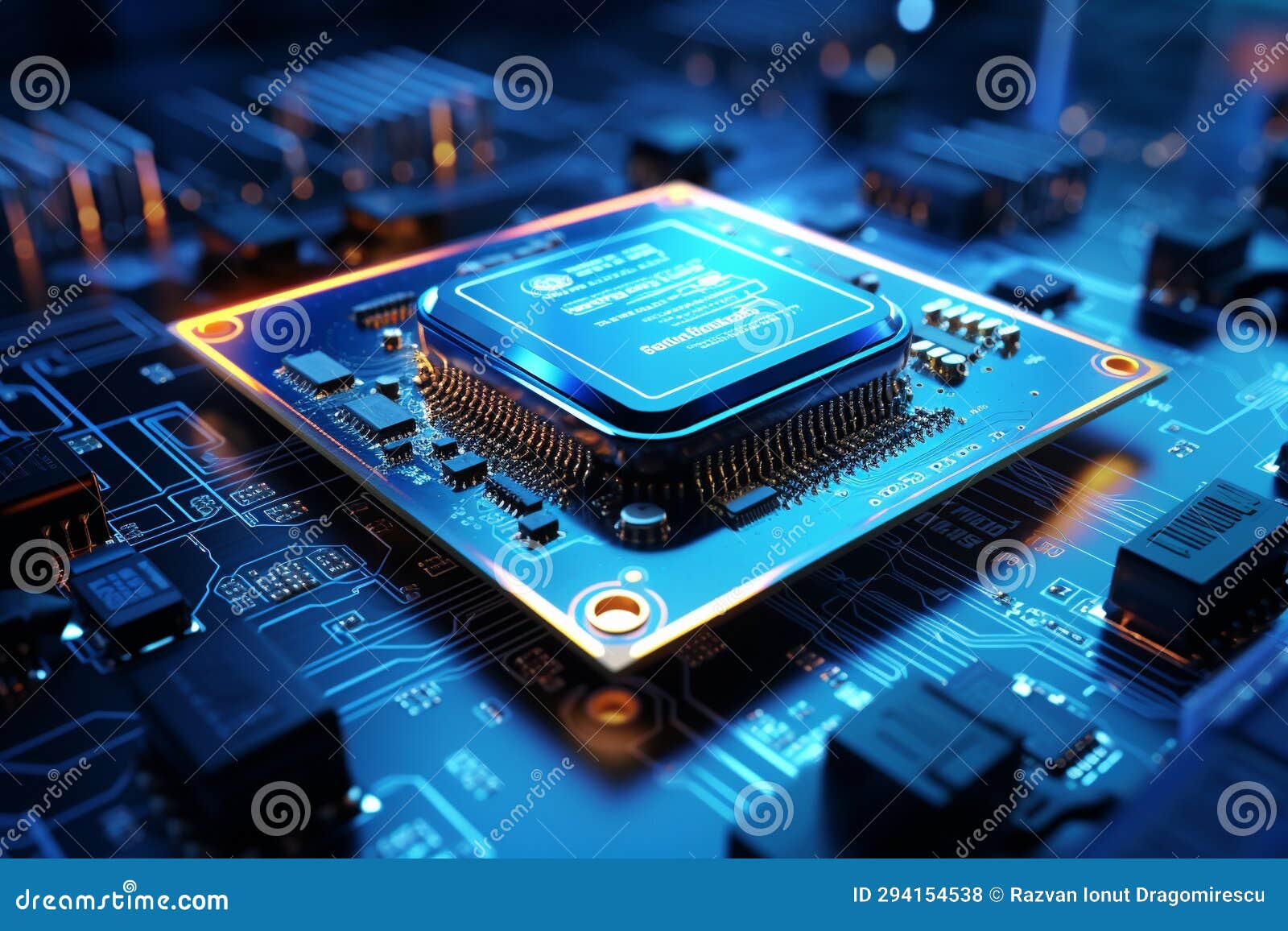 The Essence of a Highly Advanced Processor Chip, a Testament To the ...