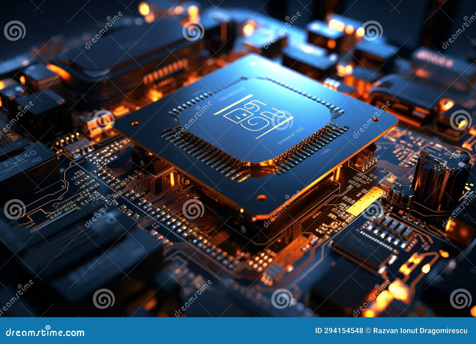 The Essence of a Highly Advanced Processor Chip, a Testament To the ...