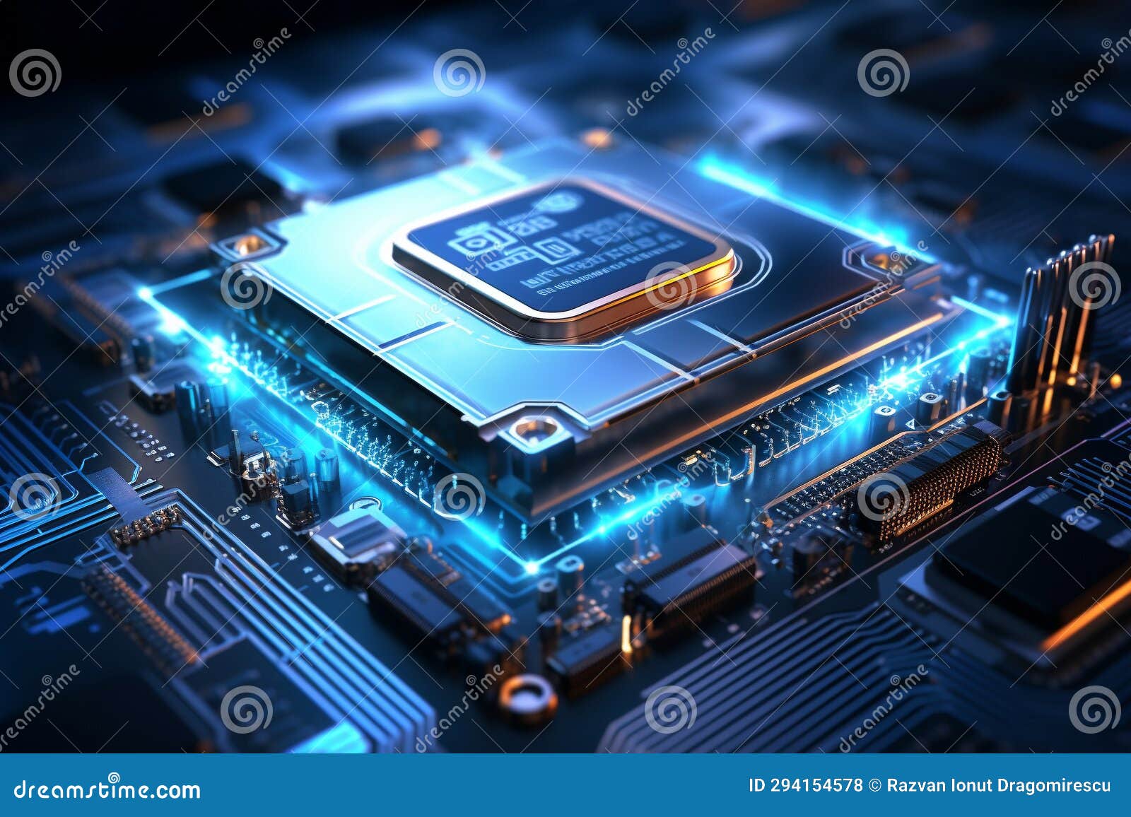 The Essence of a Highly Advanced Processor Chip, a Testament To the ...