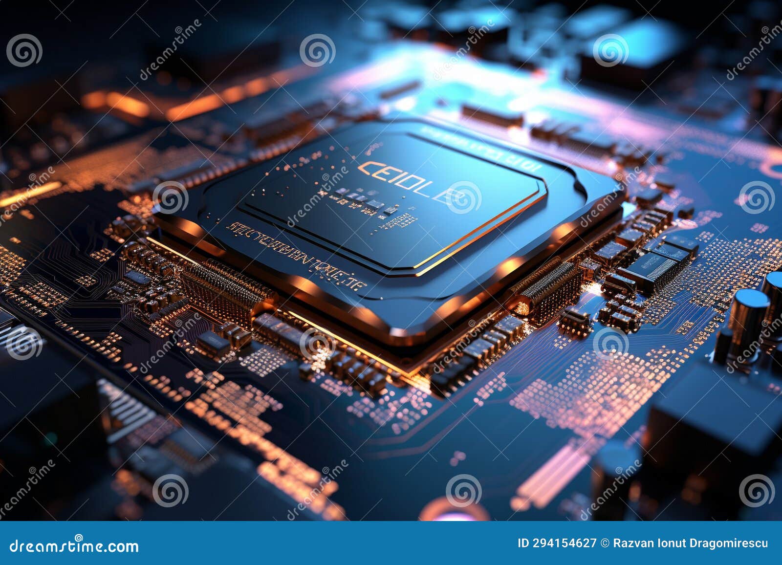 The Essence of a Highly Advanced Processor Chip, a Testament To the ...