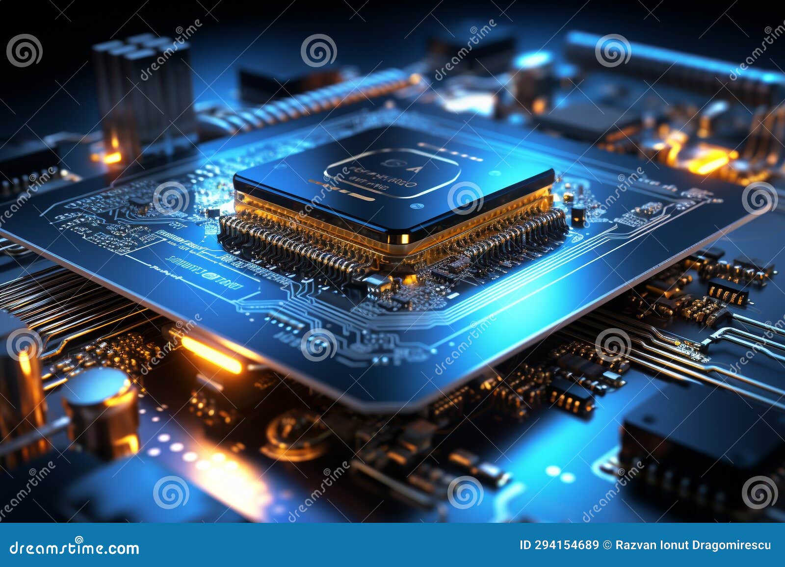 The Essence of a Highly Advanced Processor Chip, a Testament To the ...