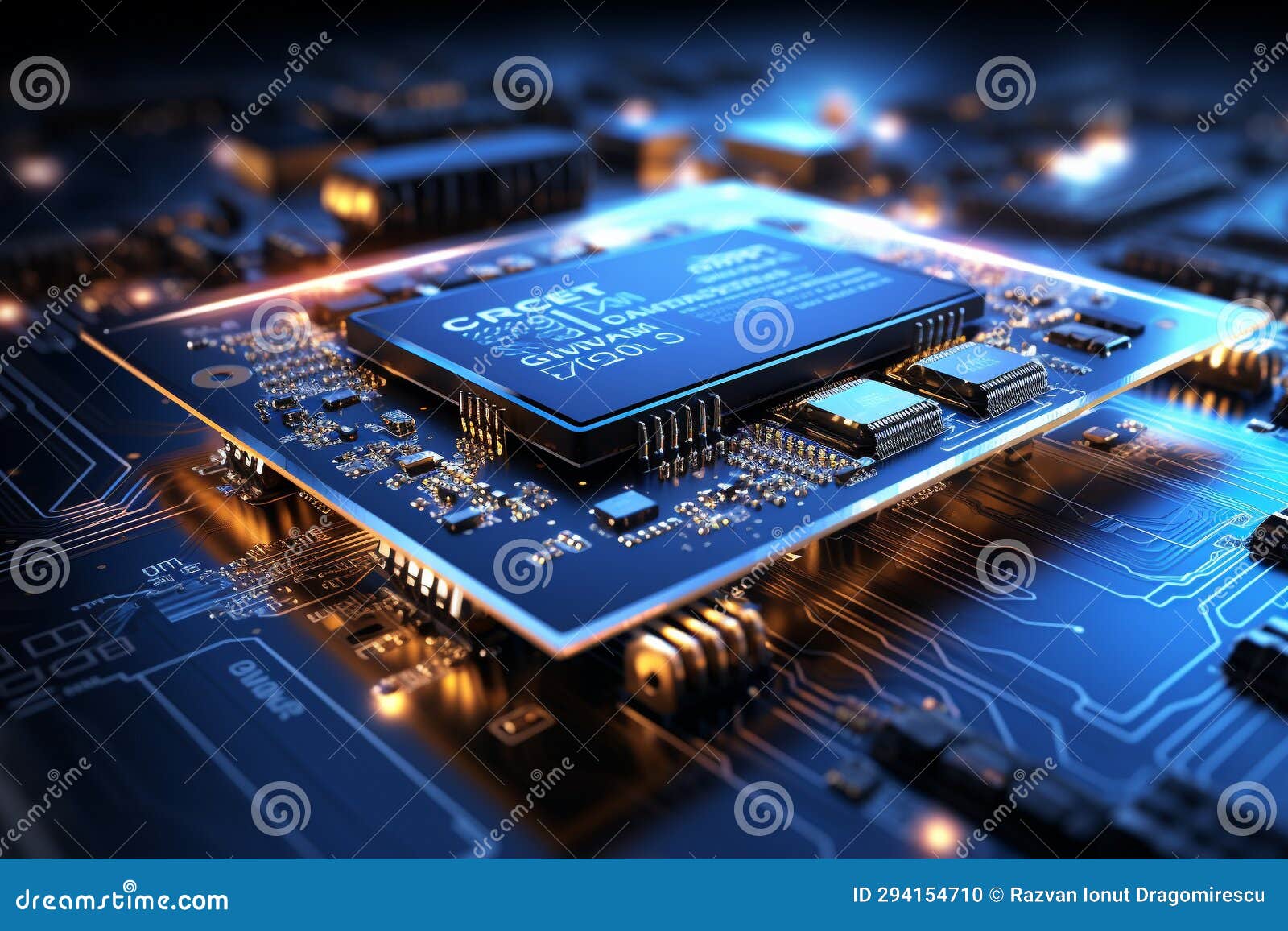 The Essence of a Highly Advanced Processor Chip, a Testament To the ...