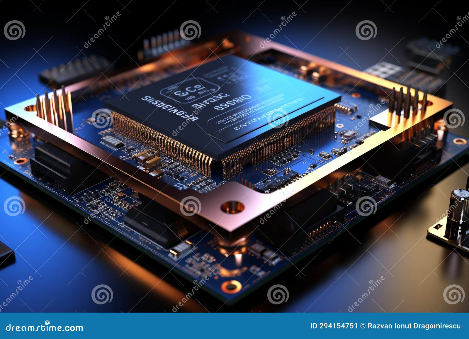 The Essence of a Highly Advanced Processor Chip, a Testament To the ...