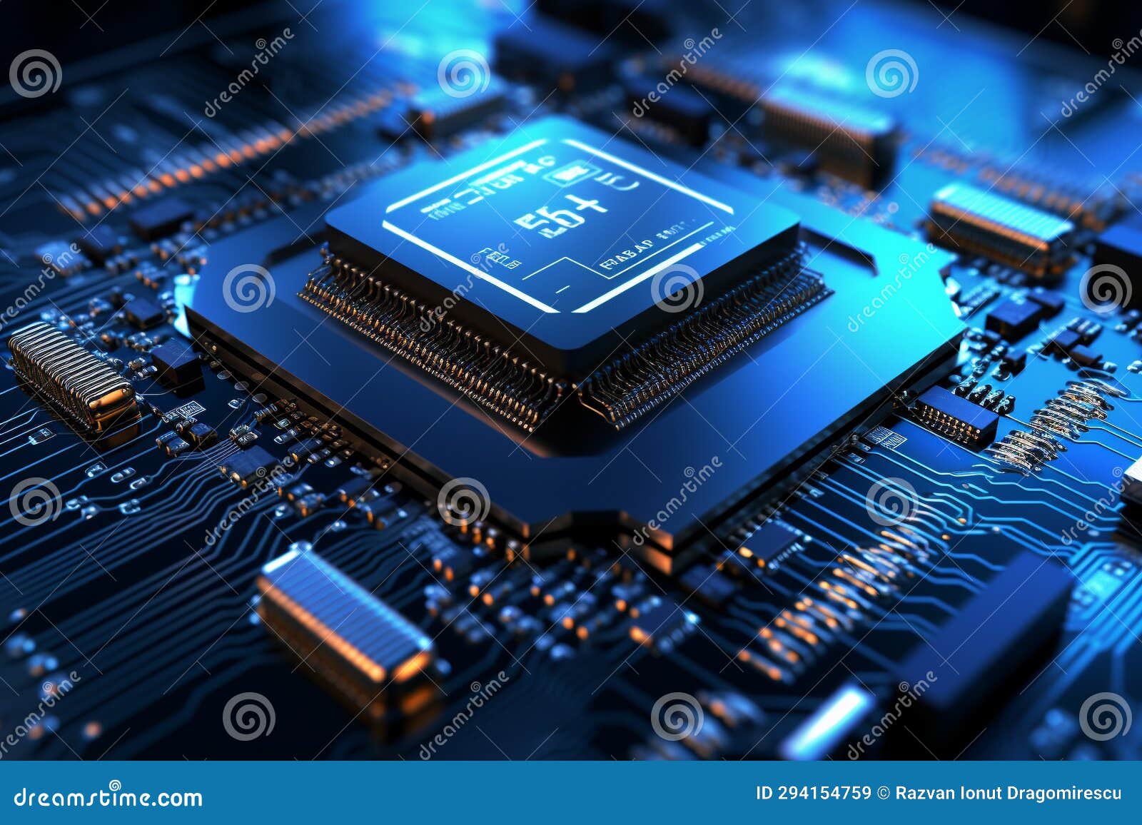 The Essence of a Highly Advanced Processor Chip, a Testament To the ...