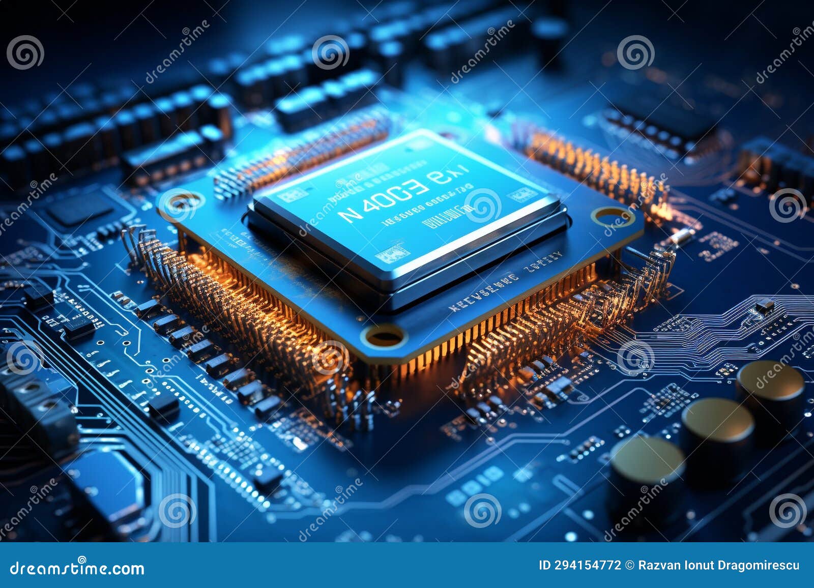 The Essence of a Highly Advanced Processor Chip, a Testament To the ...