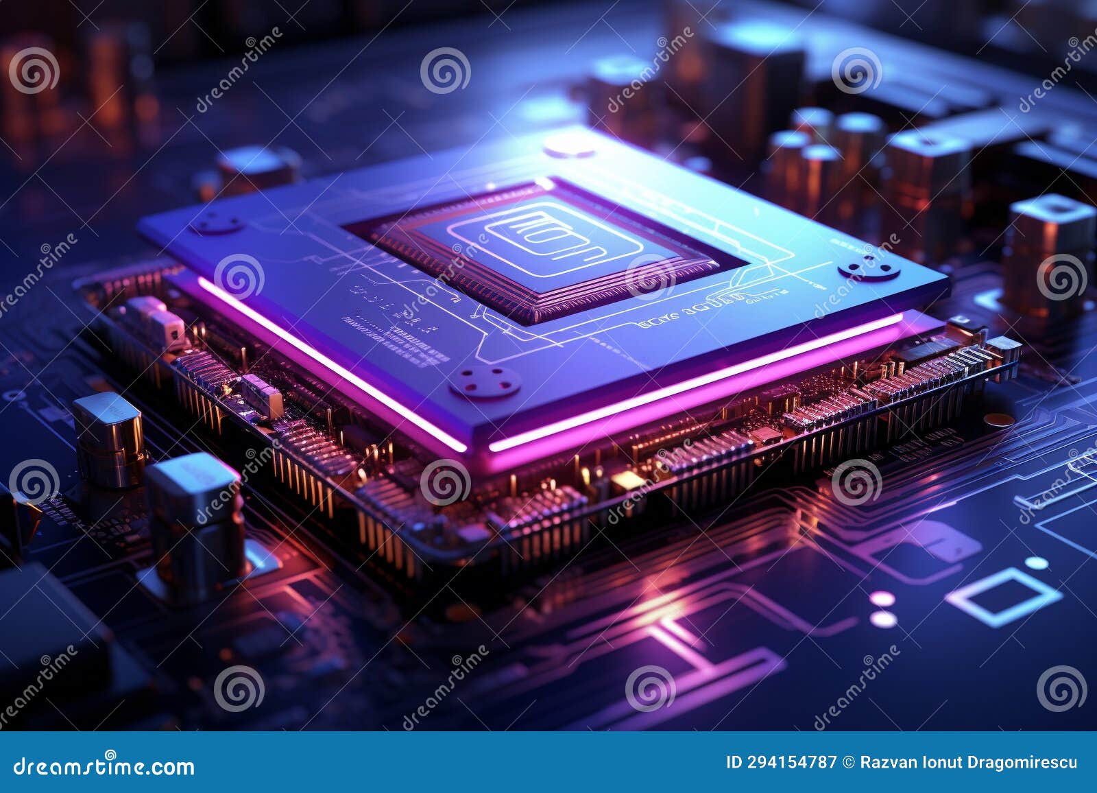 The Essence of a Highly Advanced Processor Chip, a Testament To the ...