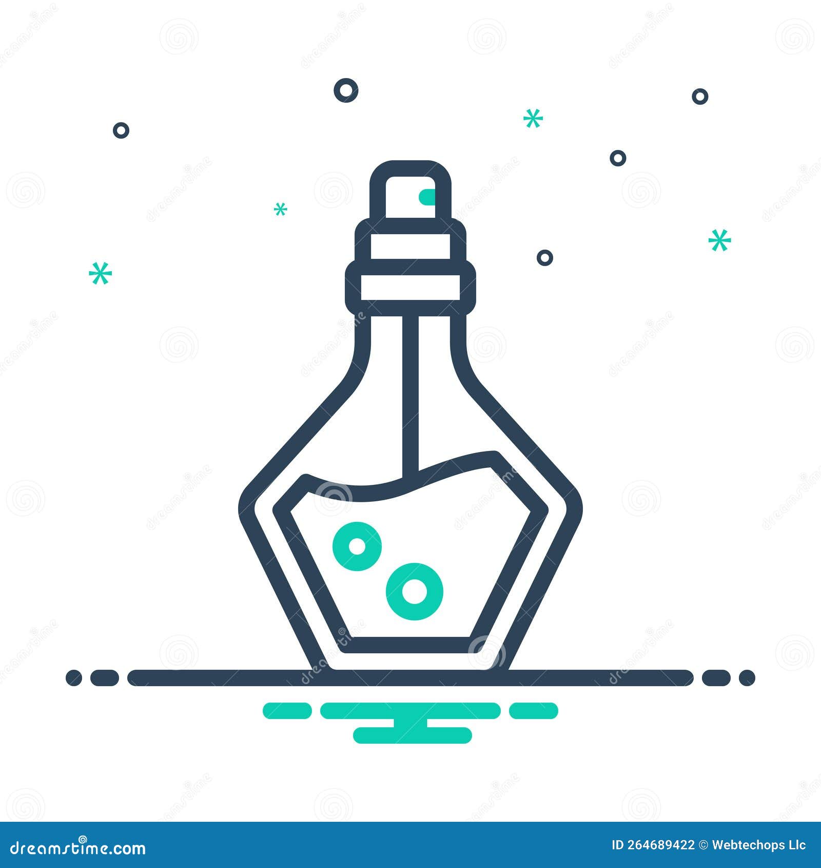 Mix Icon for Essence, Substance and Scent Stock Illustration ...