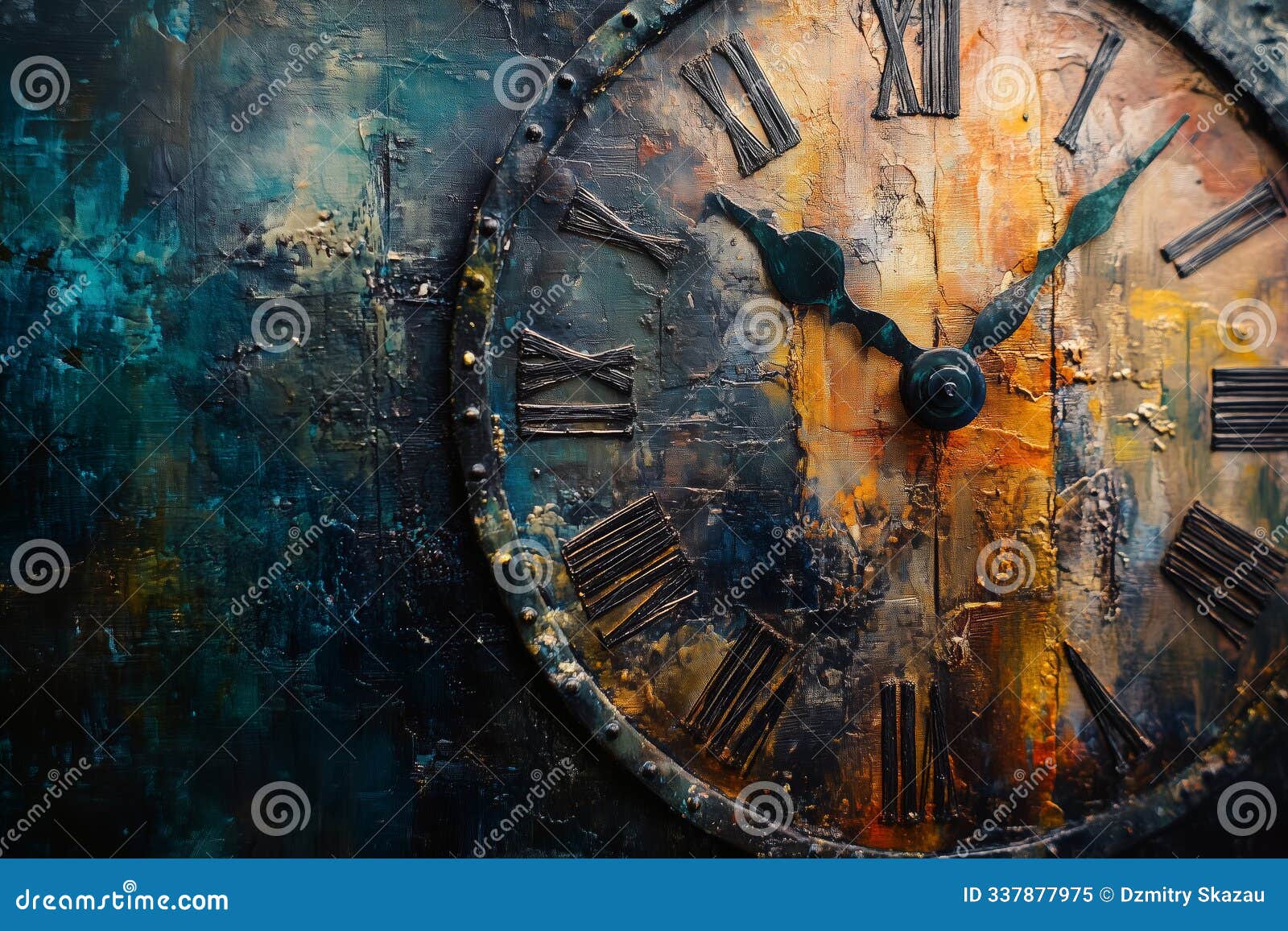 An Artistic Representation of the Passage of Time Illustrated through a ...