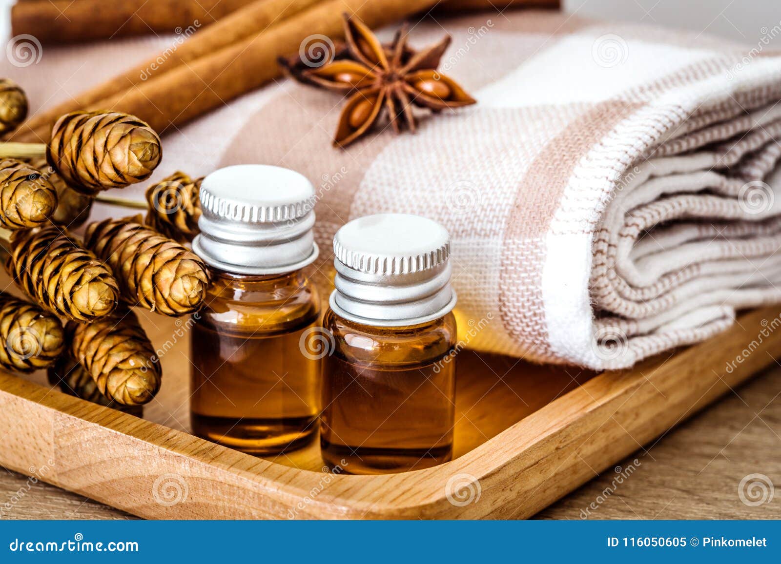 Essentail Oil Spa Bath Set for Relaxation Stock Image - Image of bottle ...