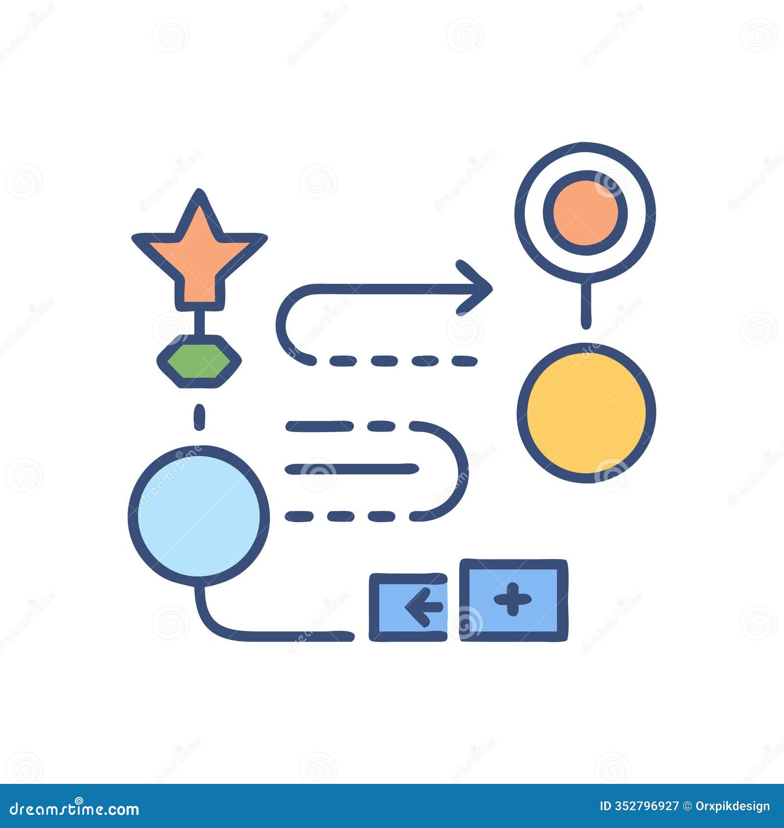 Essential Business Transformation Roadmap Icon Stock Vector ...