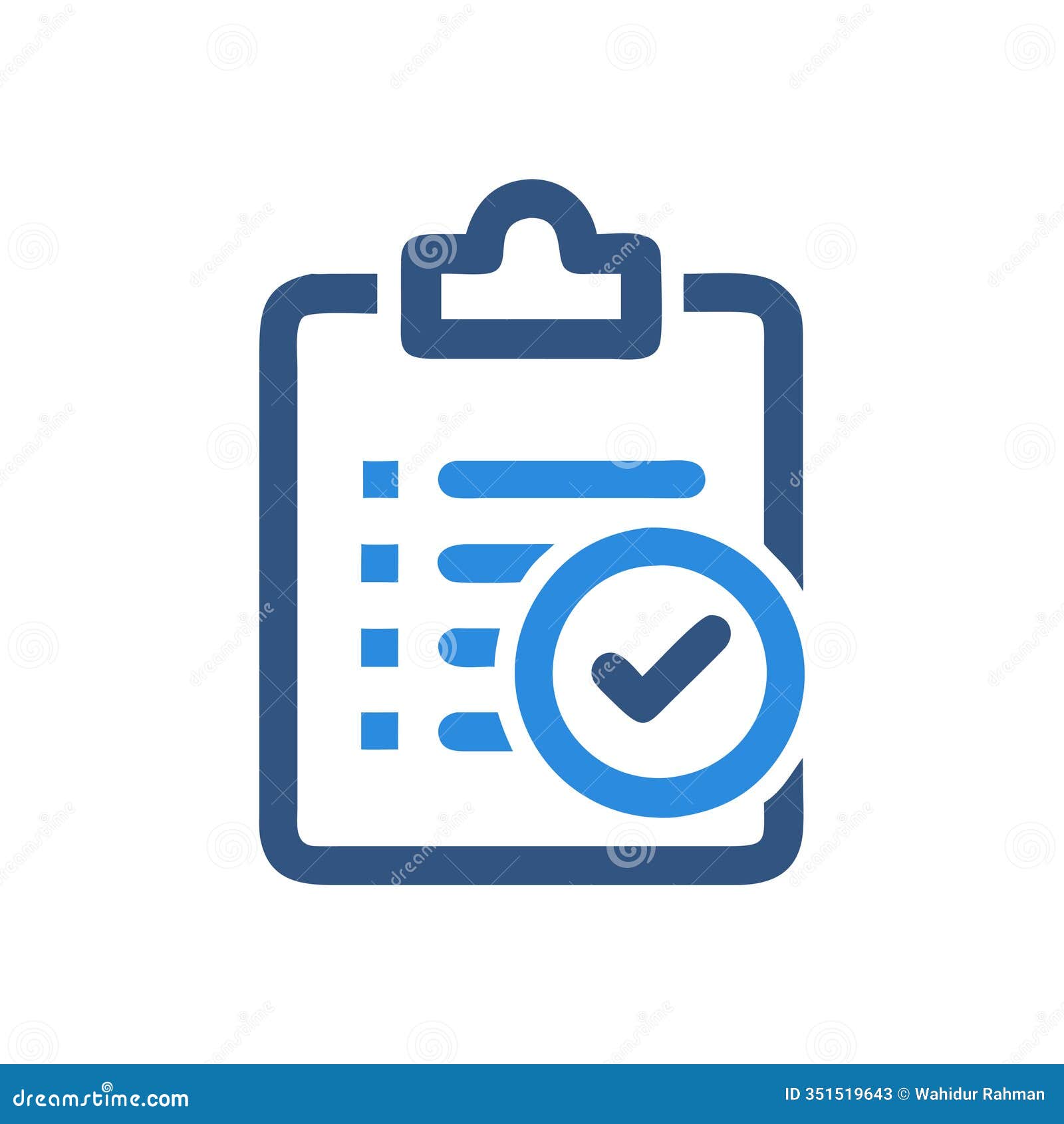 Essential Clipboard Checkmark Illustration Stock Illustration ...