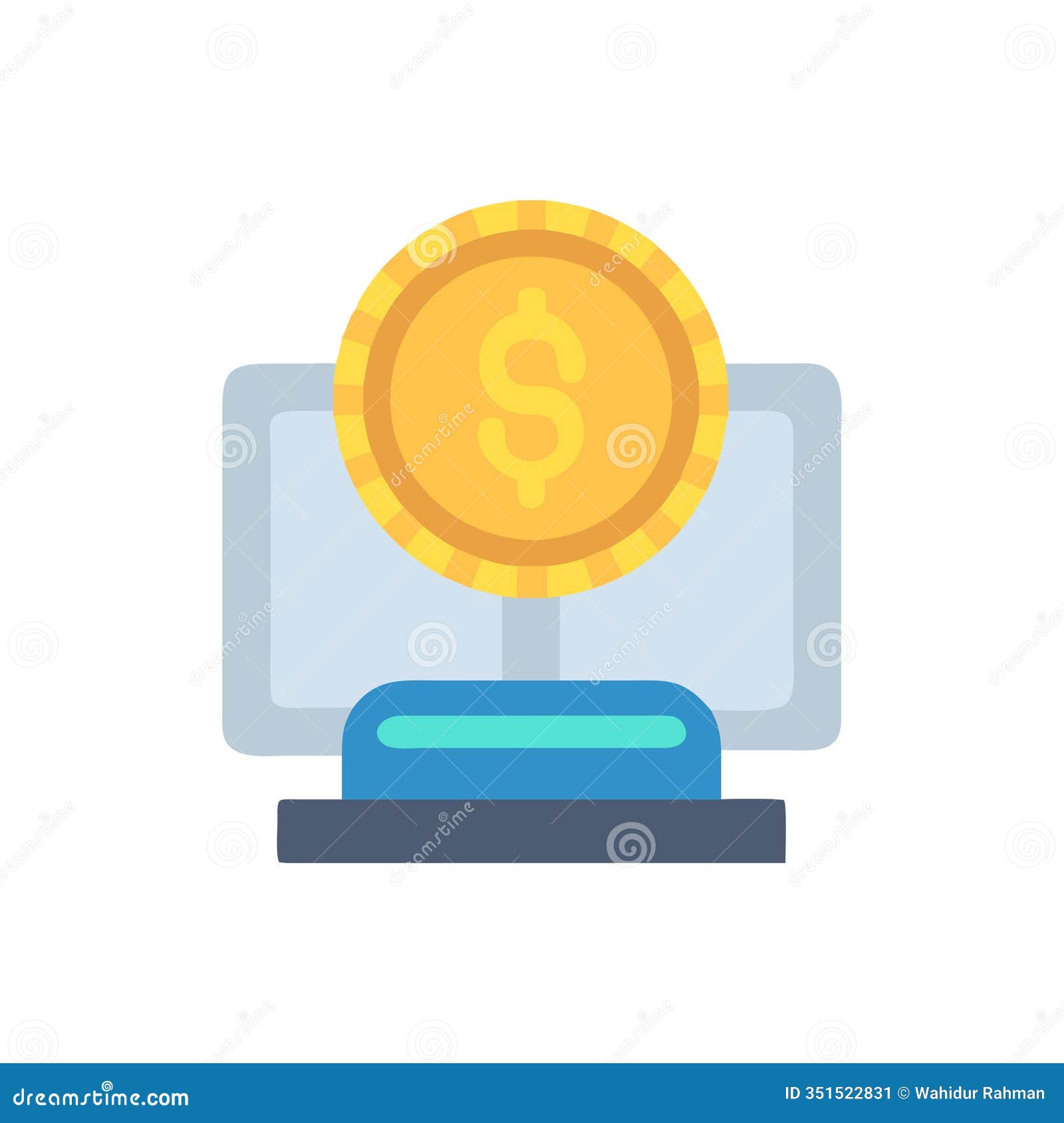 Essential Coin Display Illustration Stock Illustration - Illustration ...