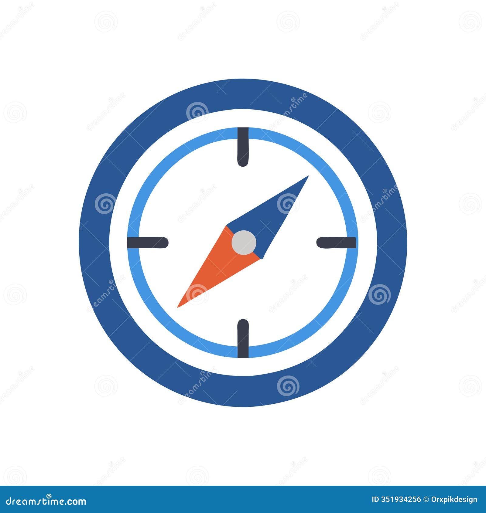 Essential Compass Needle Tool Icon Stock Vector - Illustration of ...