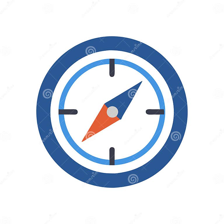 Essential Compass Needle Tool Icon Stock Vector - Illustration of ...