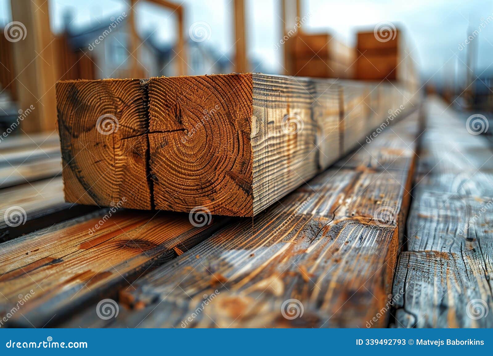 Essential Construction Materials Glued Timber Beams for House Building ...