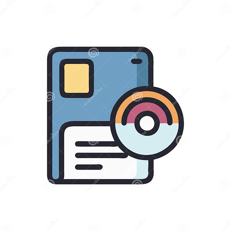 Essential Data Disk Illustration Stock Illustration - Illustration of ...