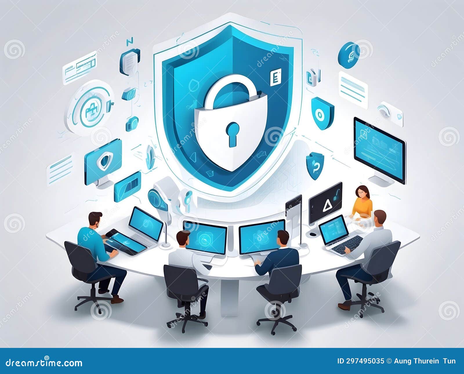 The Essential of Data Privacy and Protection Stock Image - Image of ...