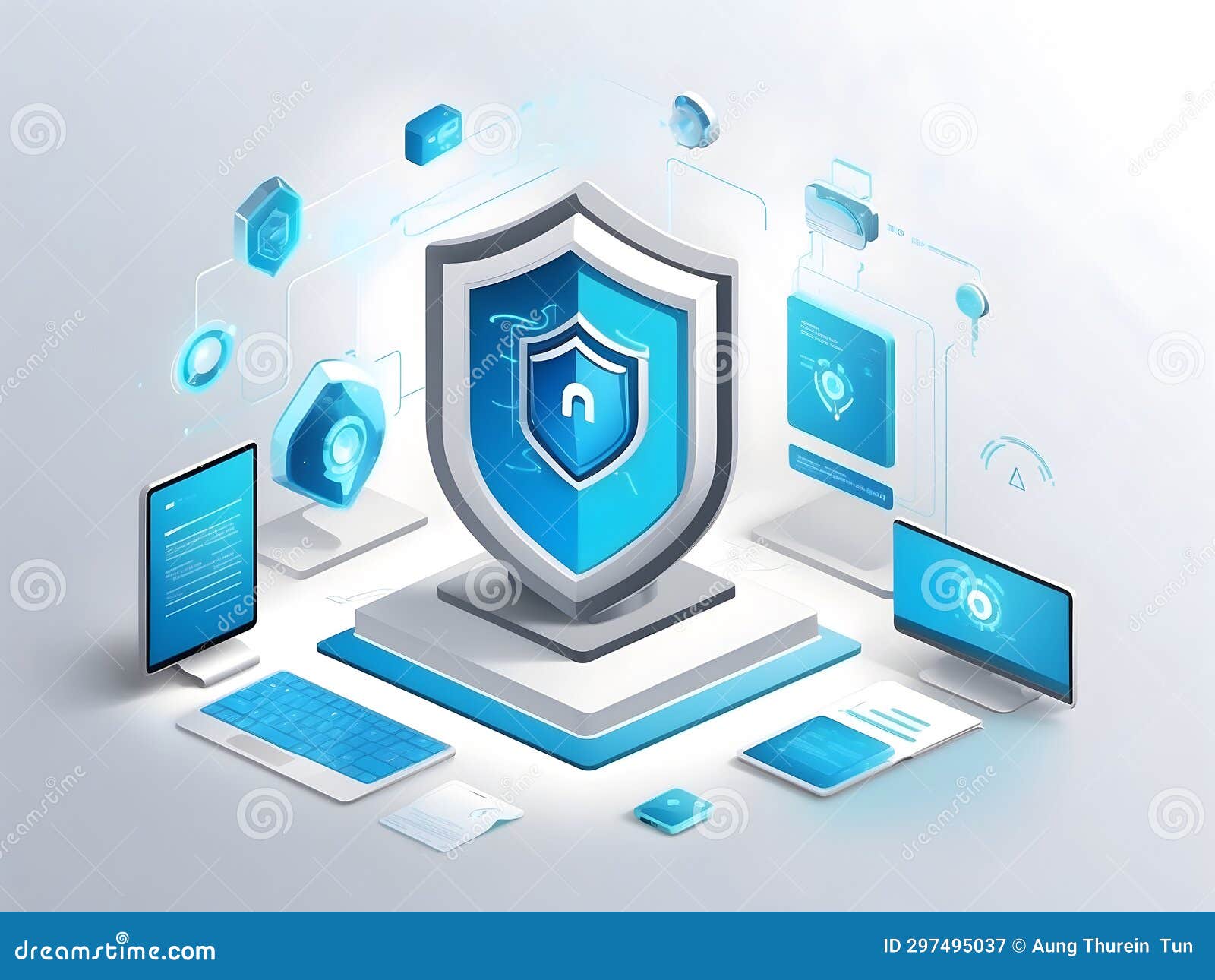 The Essential of Data Privacy and Protection Stock Image - Image of ...