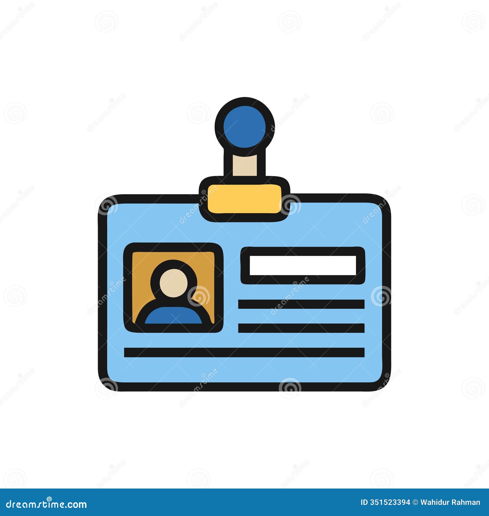 Essential Desk Badge Illustration Stock Illustration - Illustration of ...