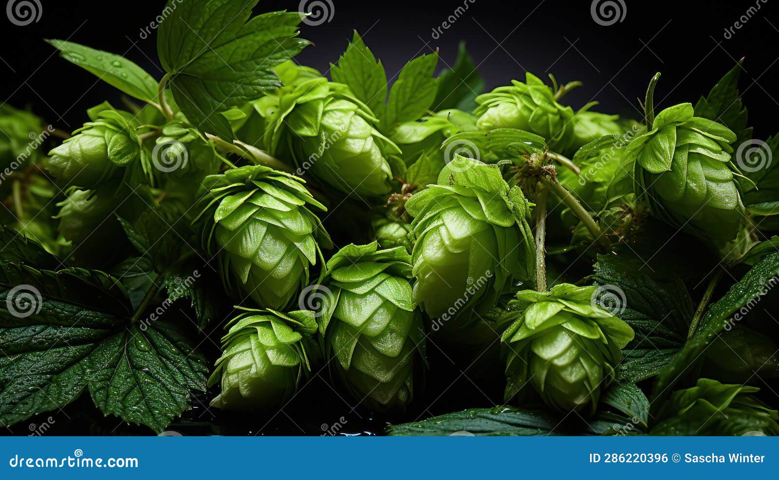 Brewing Elixir: Capturing the Essence of Hops and Barley Stock Photo ...