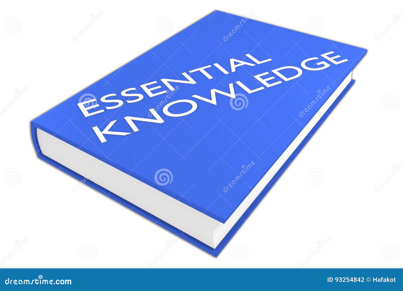 Essential Knowledge Concept Stock Illustration - Illustration of open ...