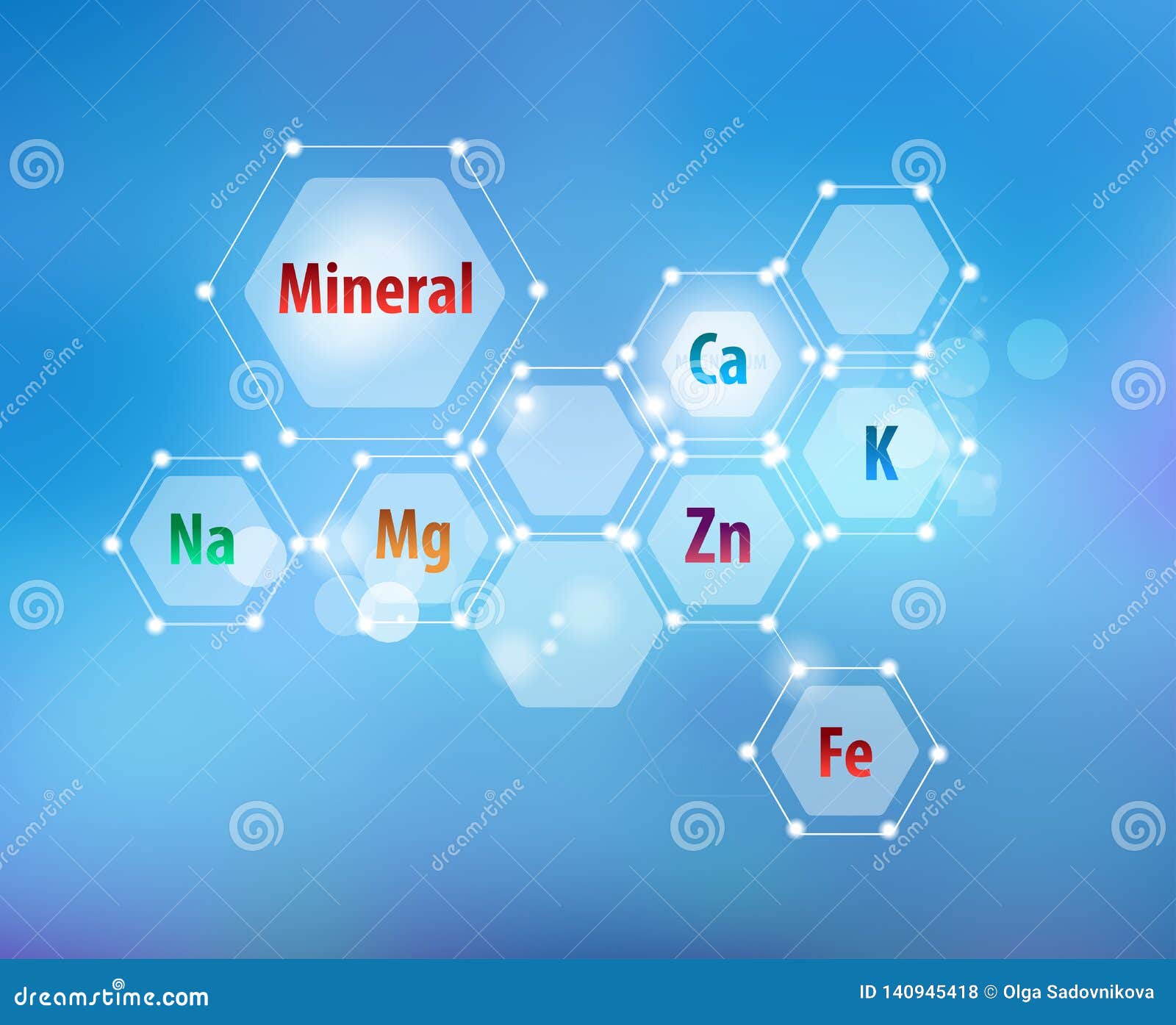 Essential Minerals Vector Illustration | CartoonDealer.com #54206338