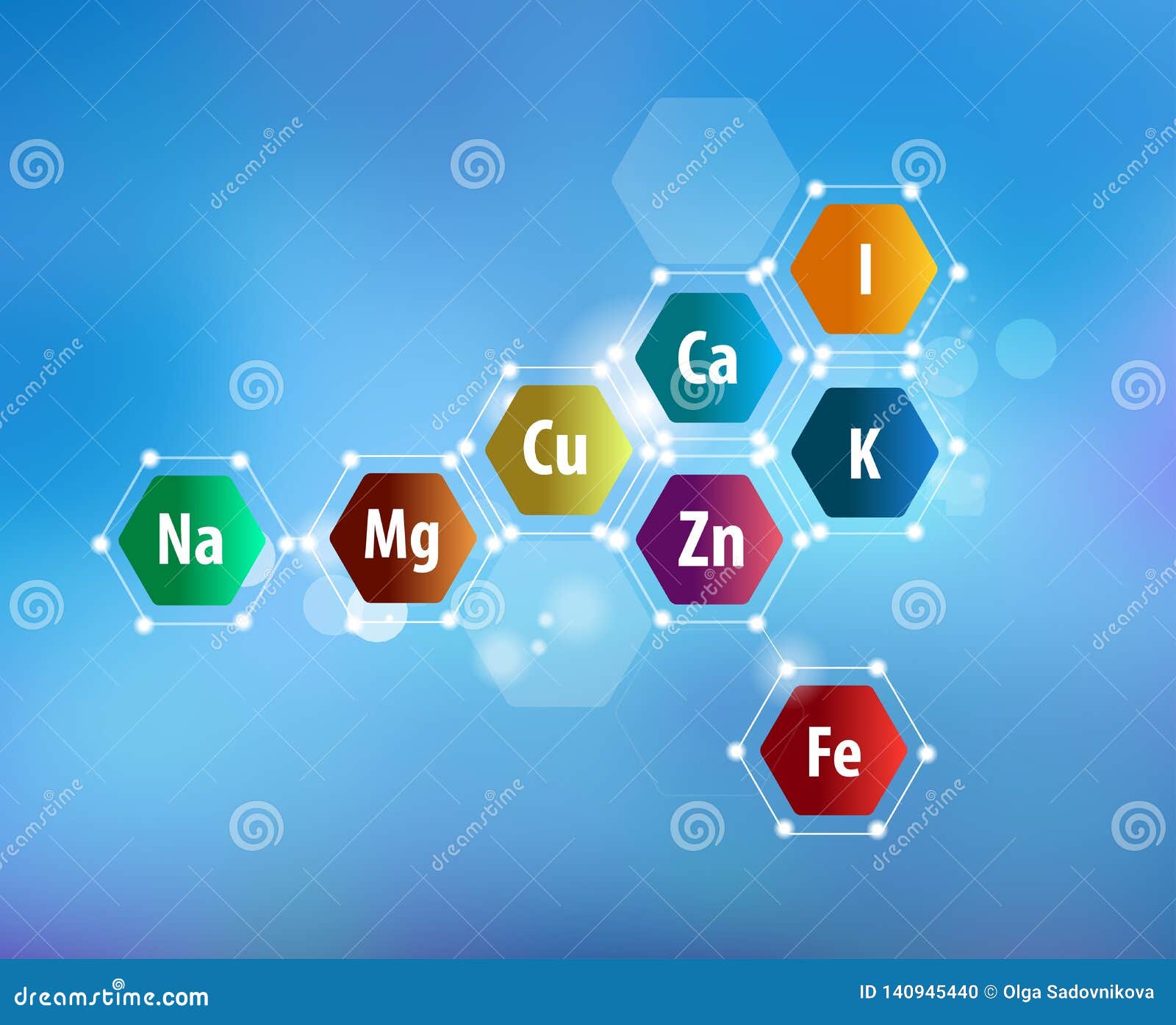 Essential Minerals Vector Illustration | CartoonDealer.com #54206338