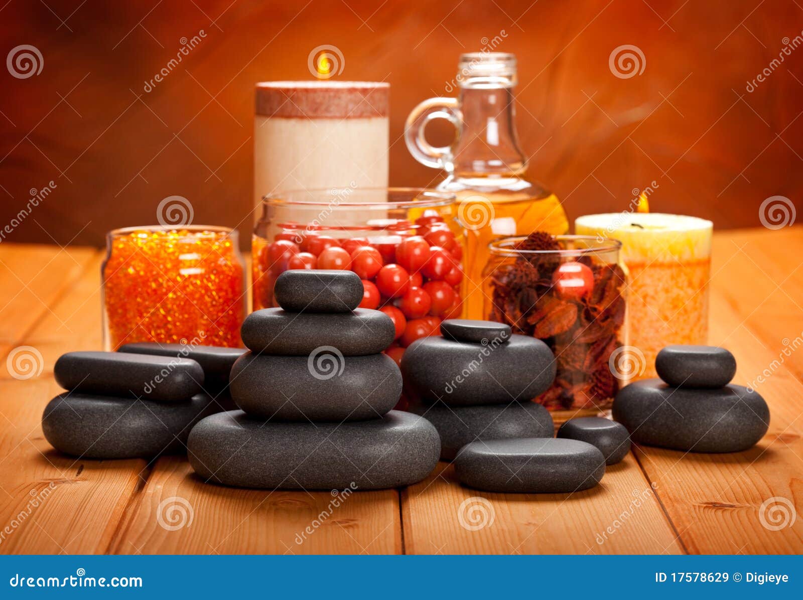 Essential Oil, Bath Salt and Stones Stock Image - Image of bathroom ...