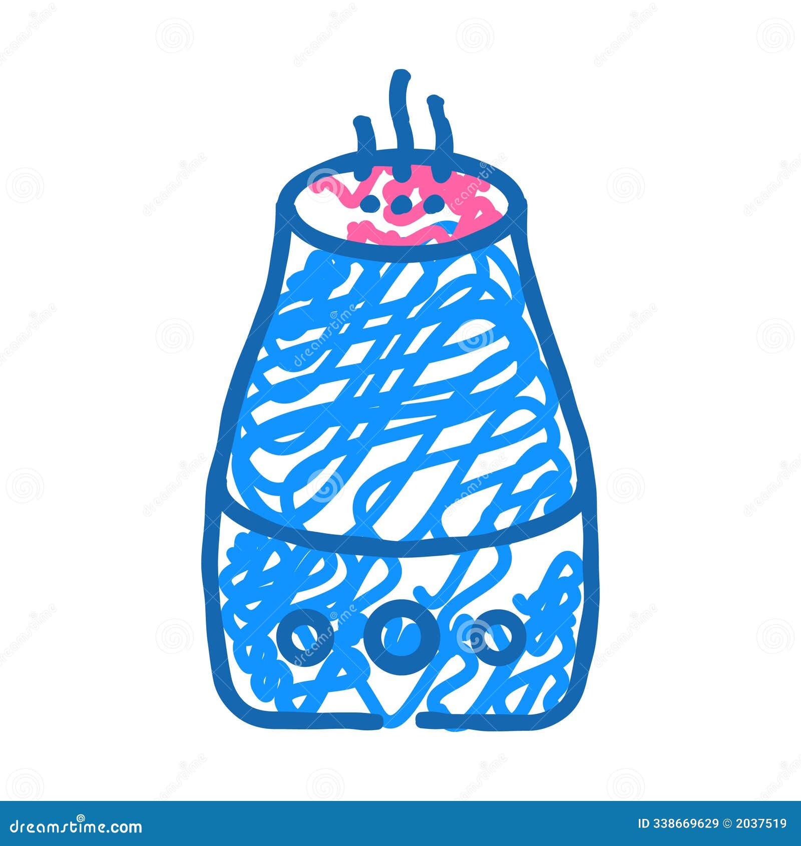 Essential Oil Diffuser Bedroom Interior Icon Doodle Illustration Stock ...