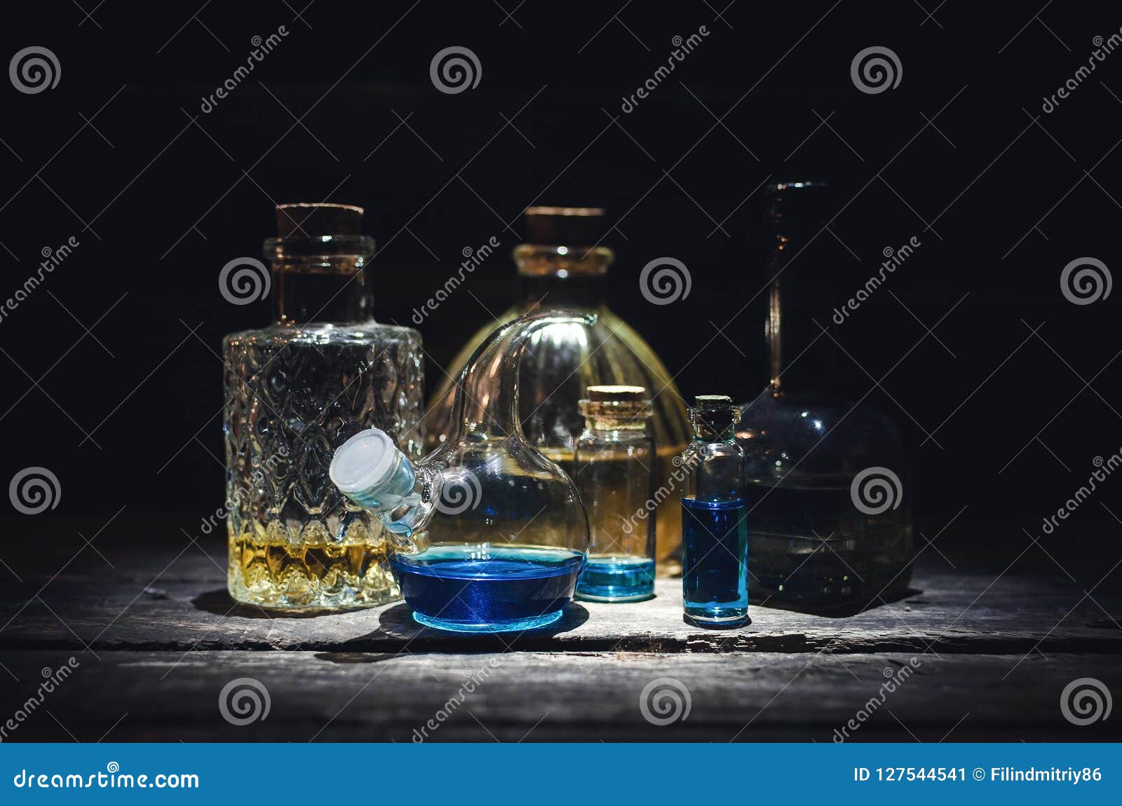 Essential oil. stock image. Image of potions, oils, bottles - 127544541