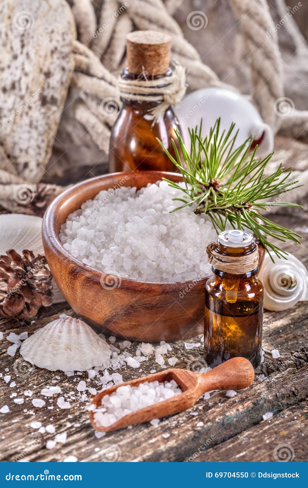 Essential Oils and Bath Salt Stock Photo - Image of nature, massage ...