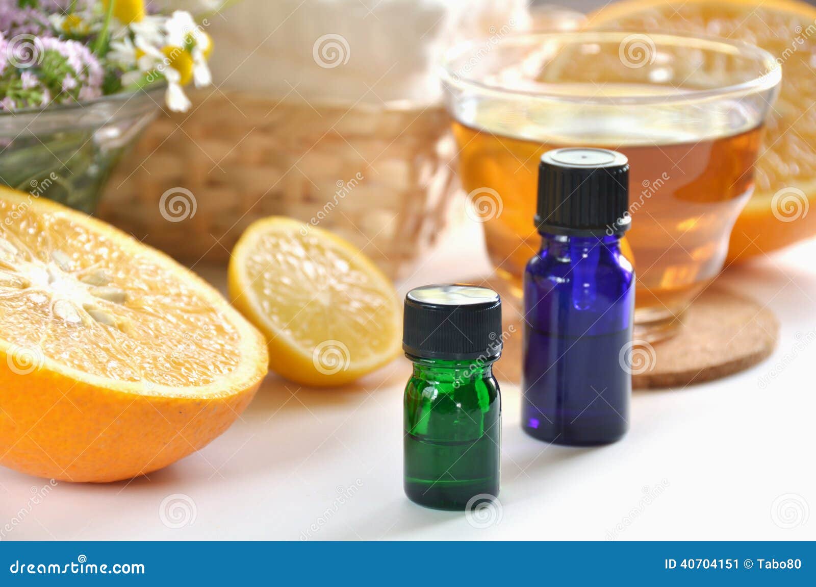 Essential Oils at Beauty Salon Stock Image - Image of bath, treatment ...