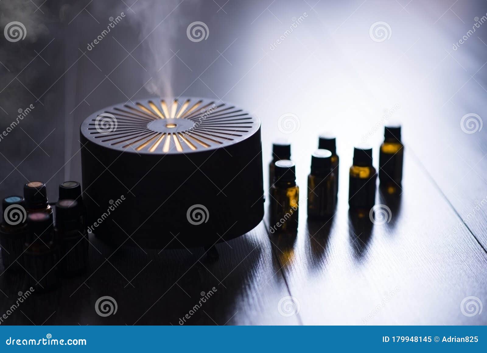 Essential Oils Diffuser Background with Air Mist Stock Image - Image of ...