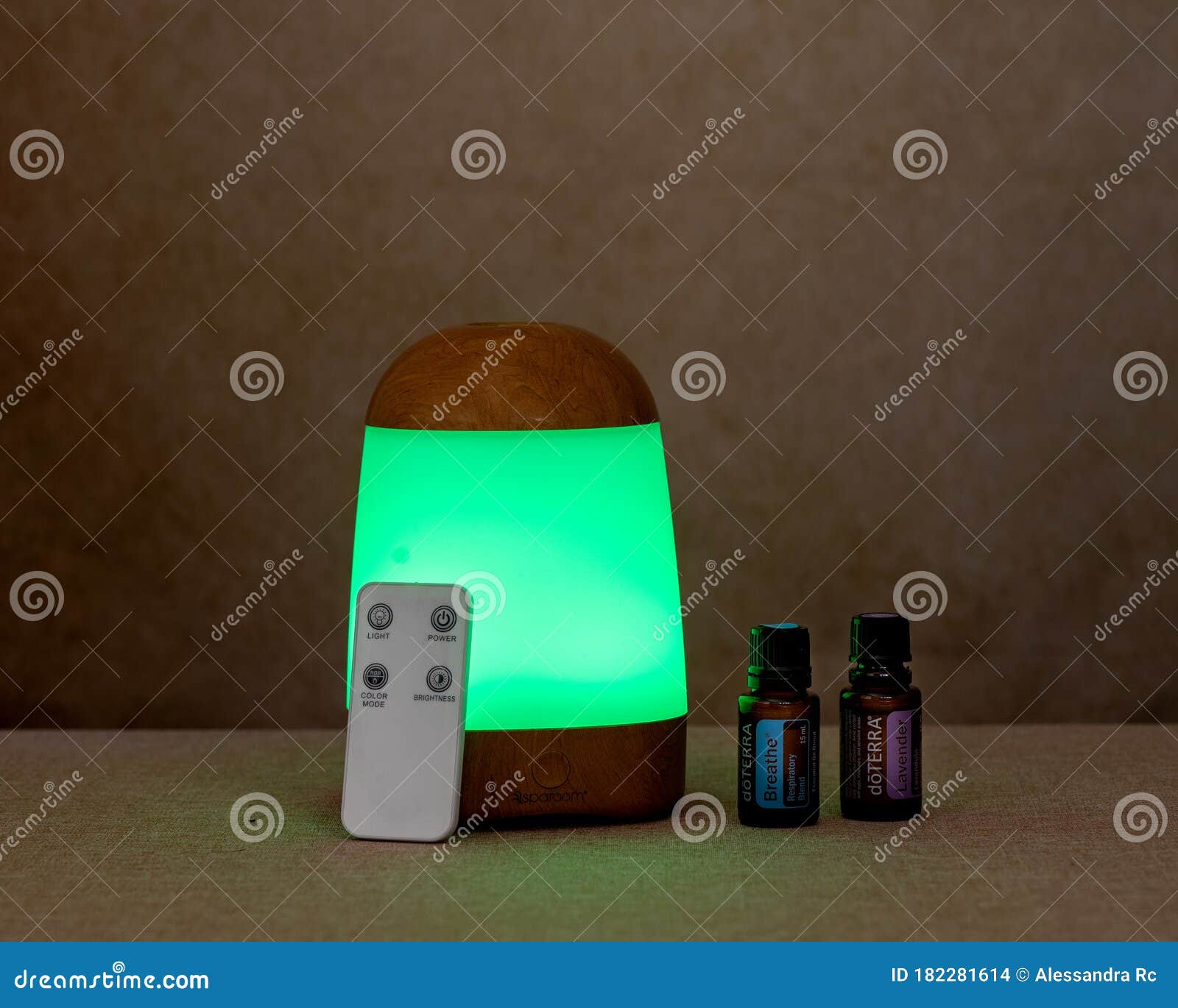 Essential Oils Diffuser, Green Editorial Stock Image - Image of ...