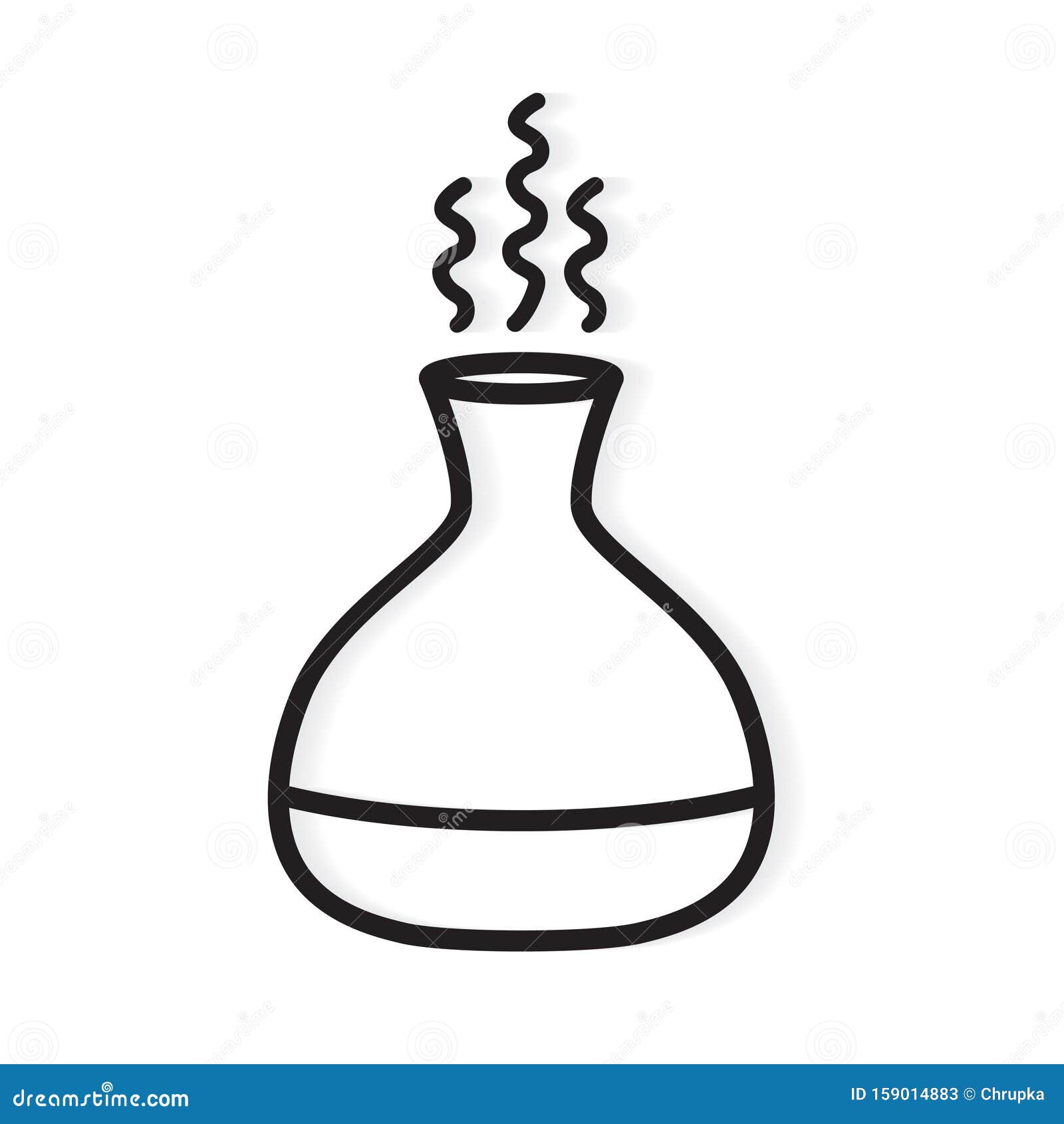Essential Oils Diffuser Icon Stock Vector - Illustration of herbal ...
