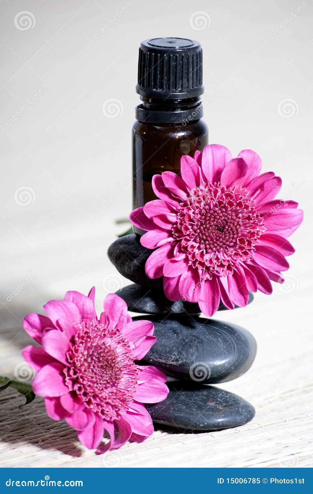 Essential oils and flowers stock image. Image of flowers - 15006785