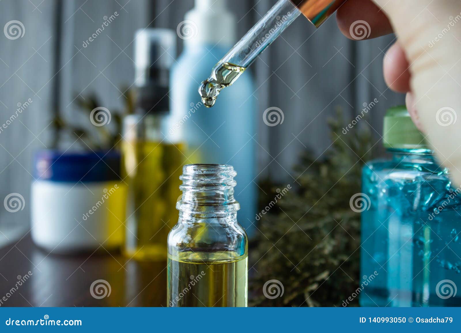 Essential Oils and Medicinal Herbs Stock Photo - Image of essential ...