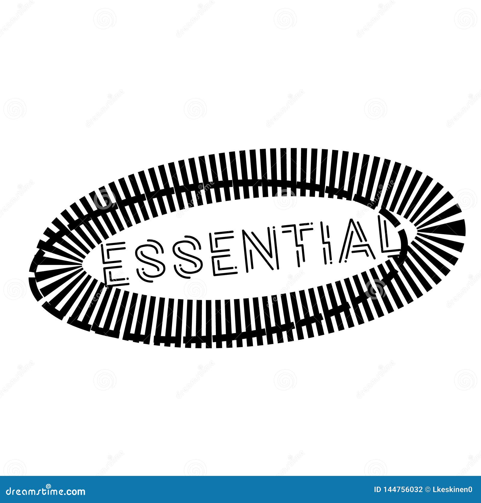 Non Essential Stamp Ink Vector Illustration | CartoonDealer.com #214292442