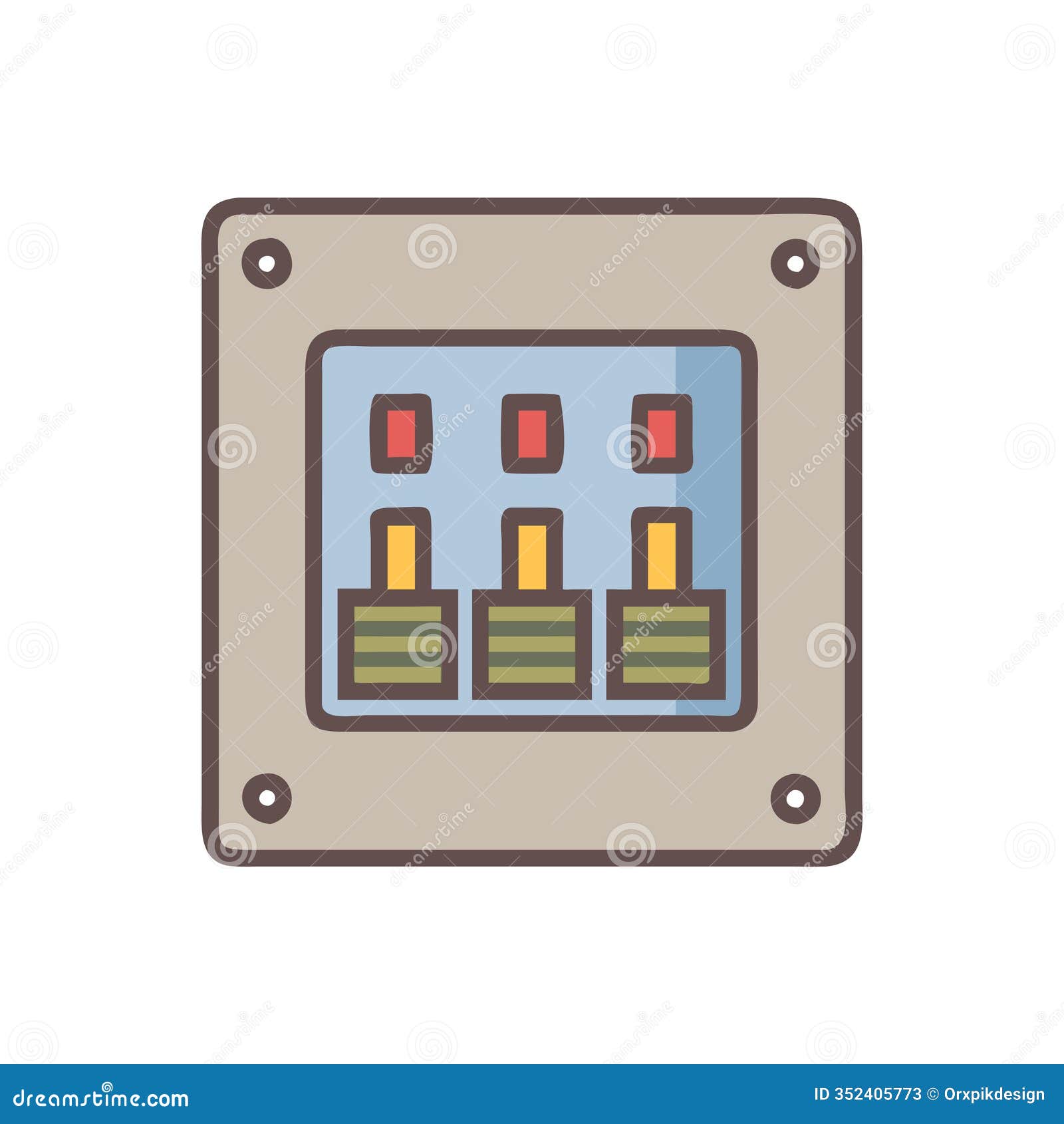 Essential Switchgear Icon for Electrical Systems Stock Illustration ...