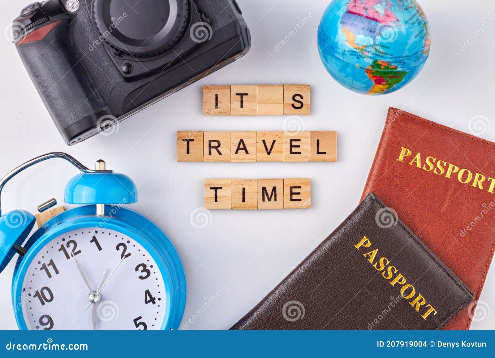 Essential Things for Travel. Stock Photo - Image of letters, vacation ...