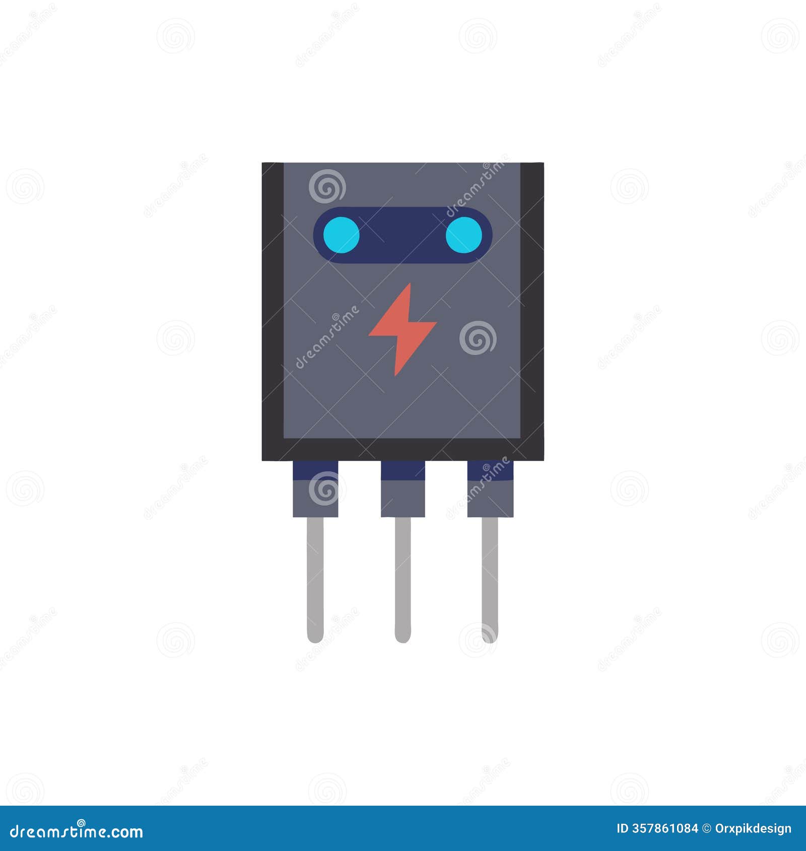 Essential Voltage Regulator Icon for Engineering Stock Illustration ...
